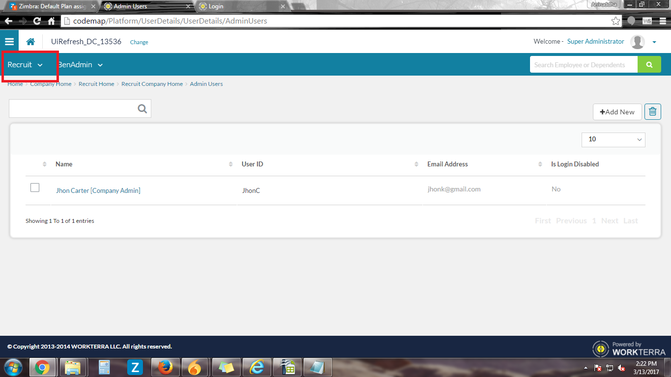 Nf 489 New Ui Admin Users Selected Module Is Not Highlighted Workterra Jira